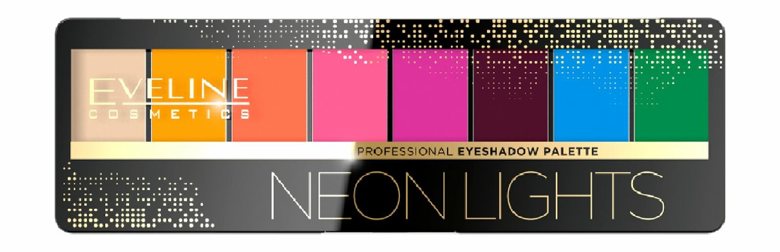 EVELINE Палетка теней для век Professional Eyeshadow Palette, 9,6 г, 06 Neon Lights