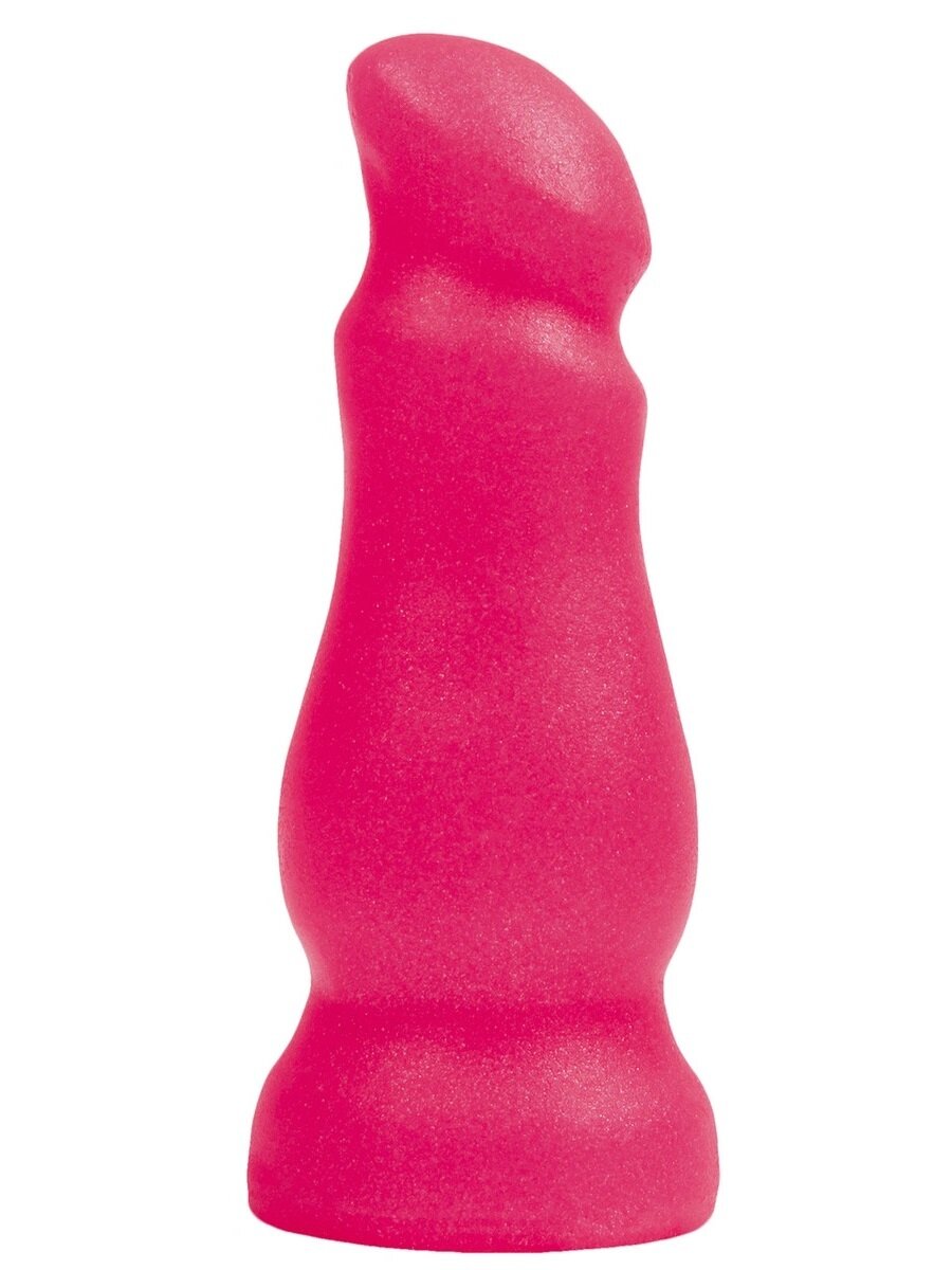 Анальная пробка, розовая, гелевая, 14см