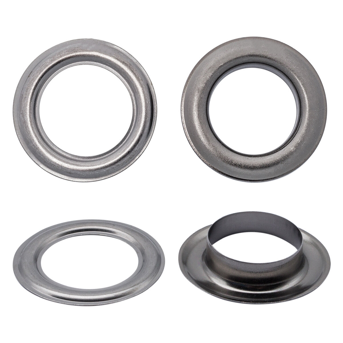 Люверсы для одежды и обуви 20 мм BIG, 5268/69, металл (черный никель), 20 шт