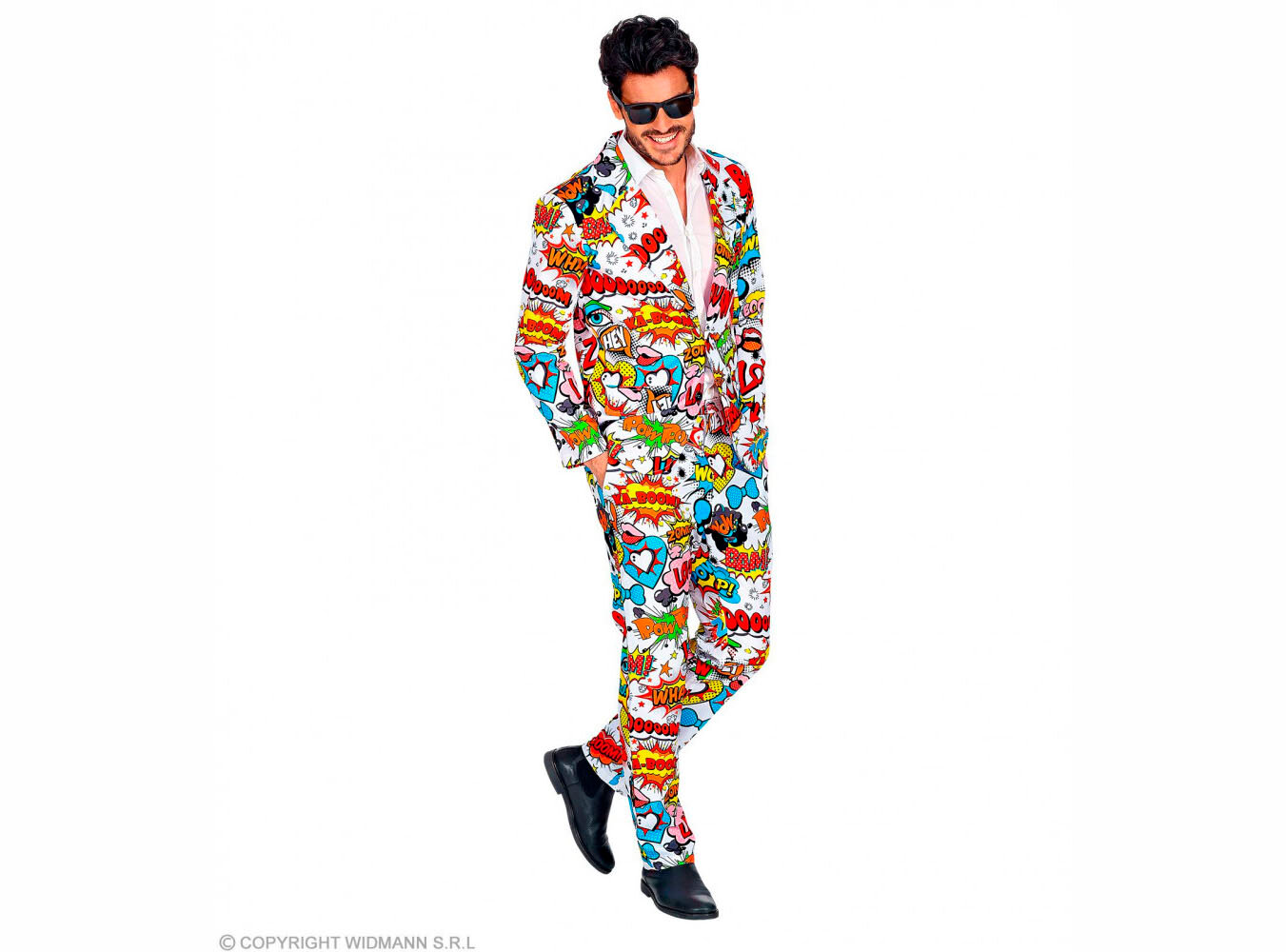 Костюм мужской Поп-Арт (пиджак, брюки) 09354, полиэстер, размер XL