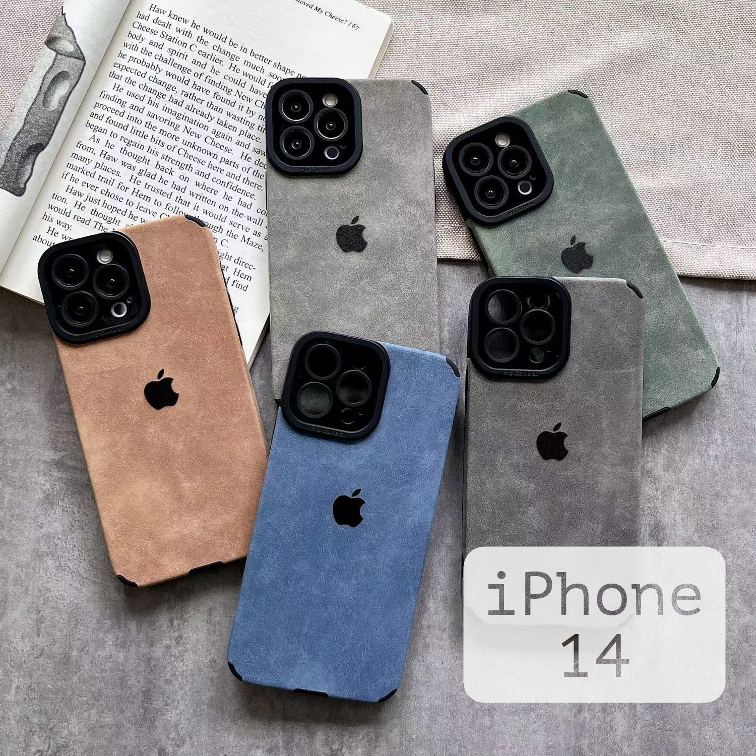 Чехол на айфон 14 зеленый с яблоком - Чехол iPhone 14 зеленый с яблоком