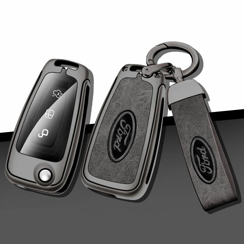 Чехол для автомобильного ключа Ford Focus 3 Mondeo Transit Tourneo Grand C-Max металлический