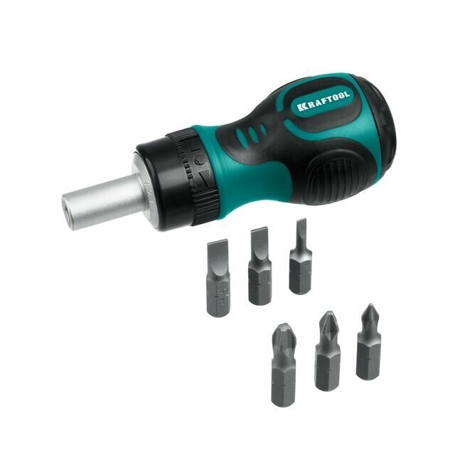 Отвертка реверсивная KRAFTOOL 7 шт.