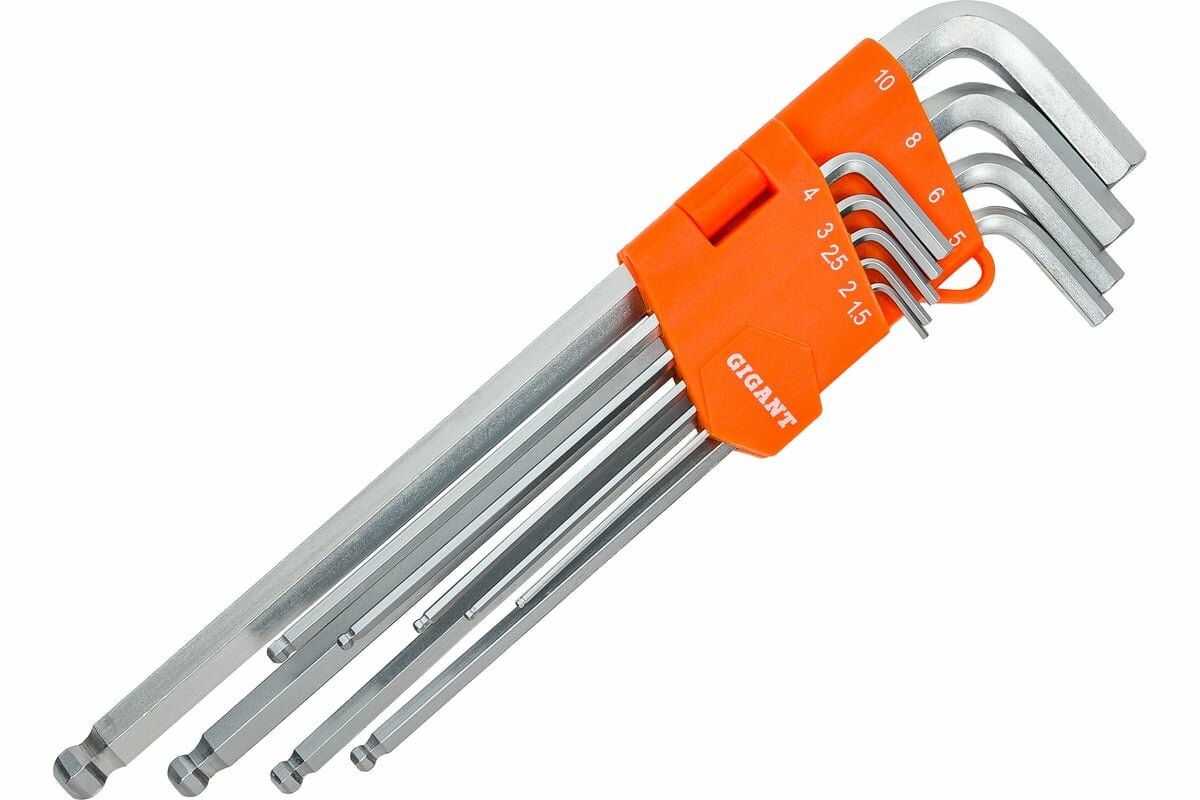 Gigant Набор длинных имбусовых ключей 9 шт. GLHB 9