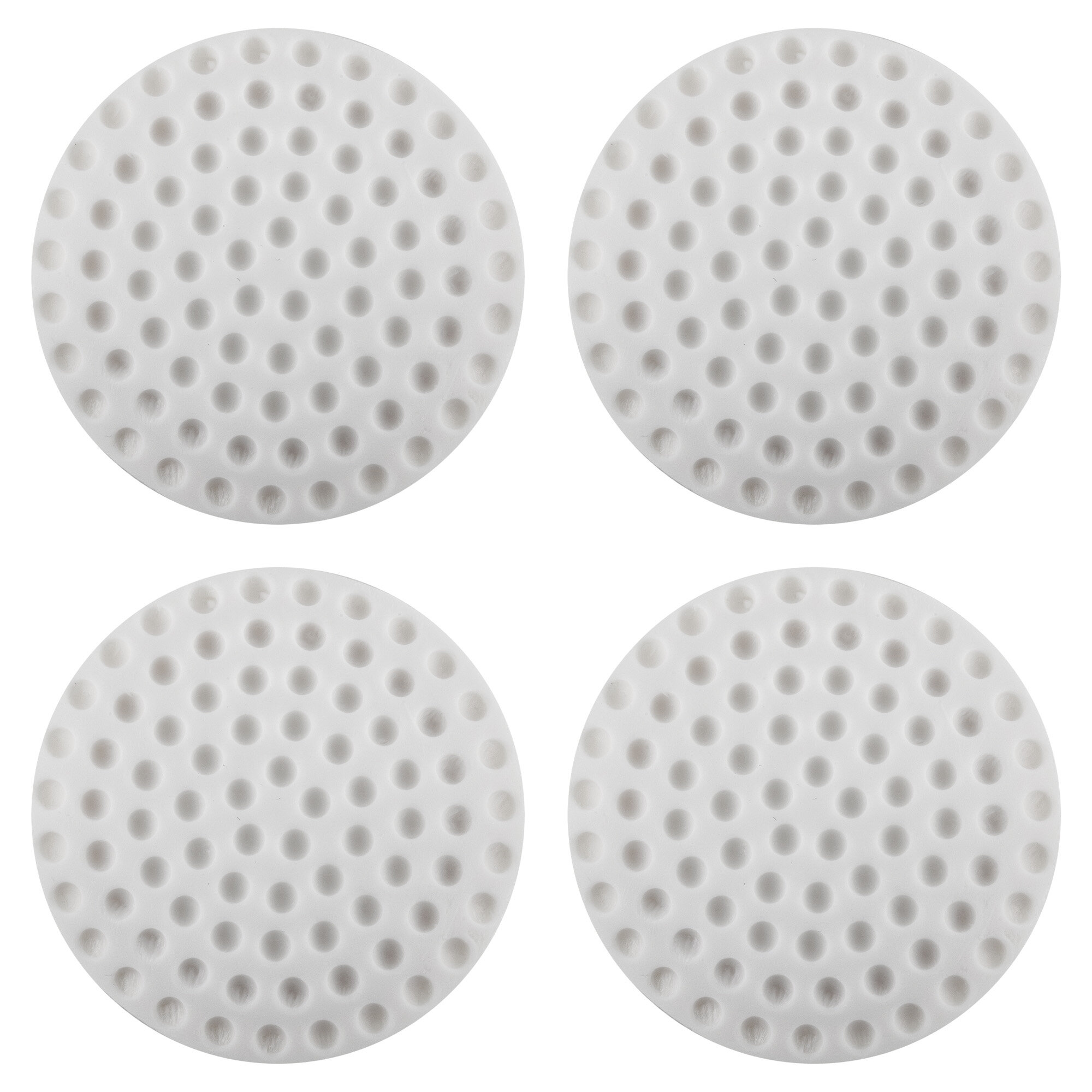 Протектор настенный, набор 4 шт, белый / Защитные силиконовые накладки от сколов и повреждений