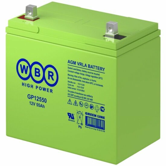 Аккумуляторная батарея для ИБП Wbr GP12550