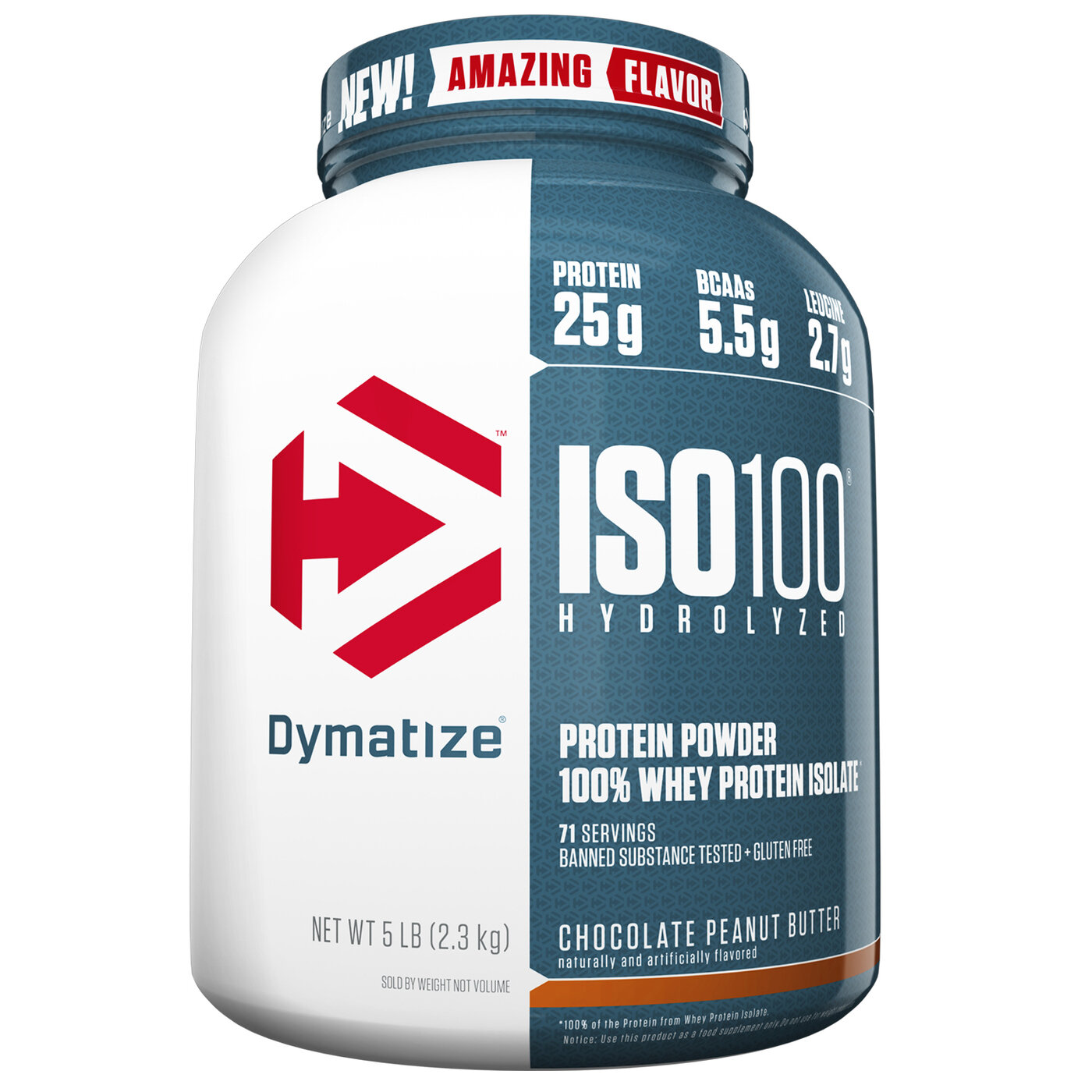 Протеин Dymatize ISO 100 2300 гр Шоколадно- арахисовое масло