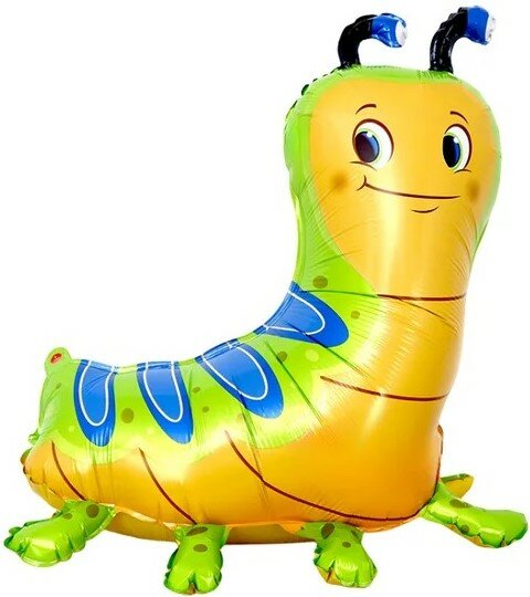 Шар 3D (33'/84 см) Фигура, Гусеница, 1 шт. в уп.