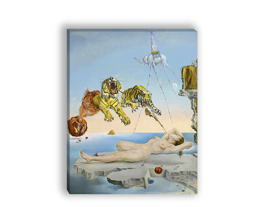 "Сон, навеянный полетом пчелы", Дали, Сальвадор, картина (репродукция) (40х47 см / на подрамнике)