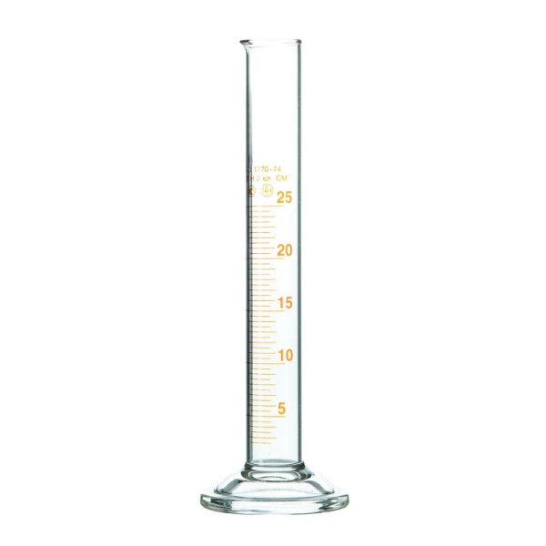 Цилиндр 1-25-2 с носиком и стеклянным основанием