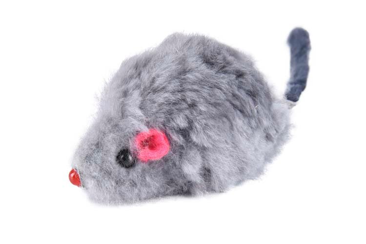 Игрушка (Nunbell) набор Мышки натуральный мех 3шт 12/5х3х3см для кошек