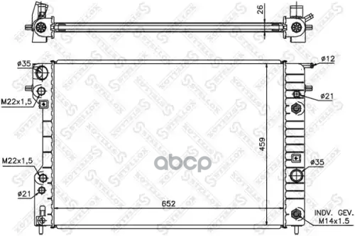 Радиатор охлаждения Stellox арт. 10-25247-SX
