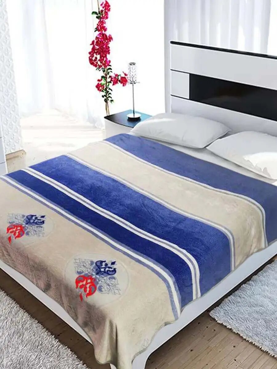 Плед 200х220 евро на кровать Lindo