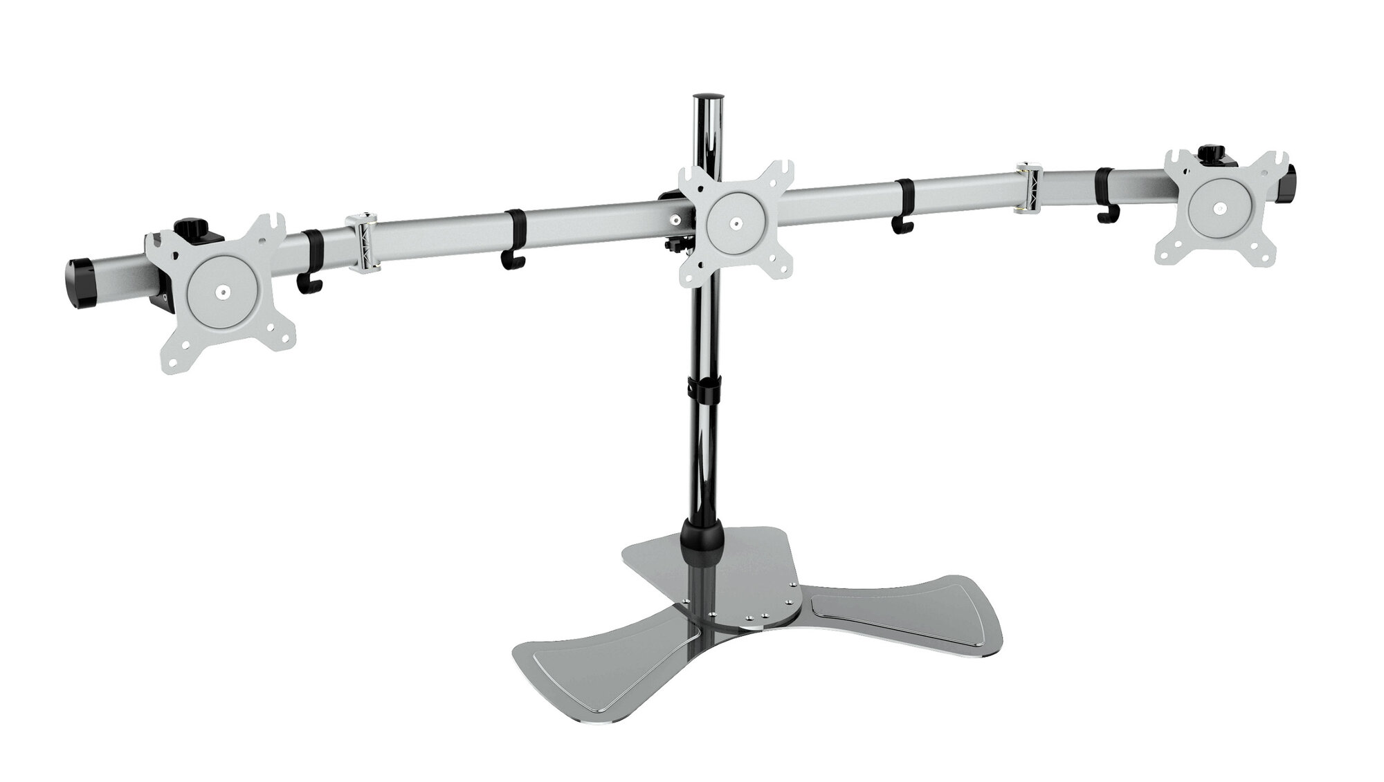 Кронштейн для монитора Cactus CS-VM-MP330S-AL, настольный, наклон, серебристый