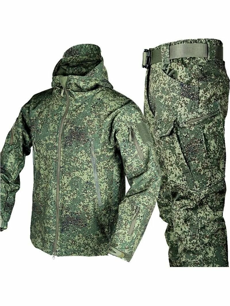 Утолщенный термокостюм из акульей кожи осень/зима