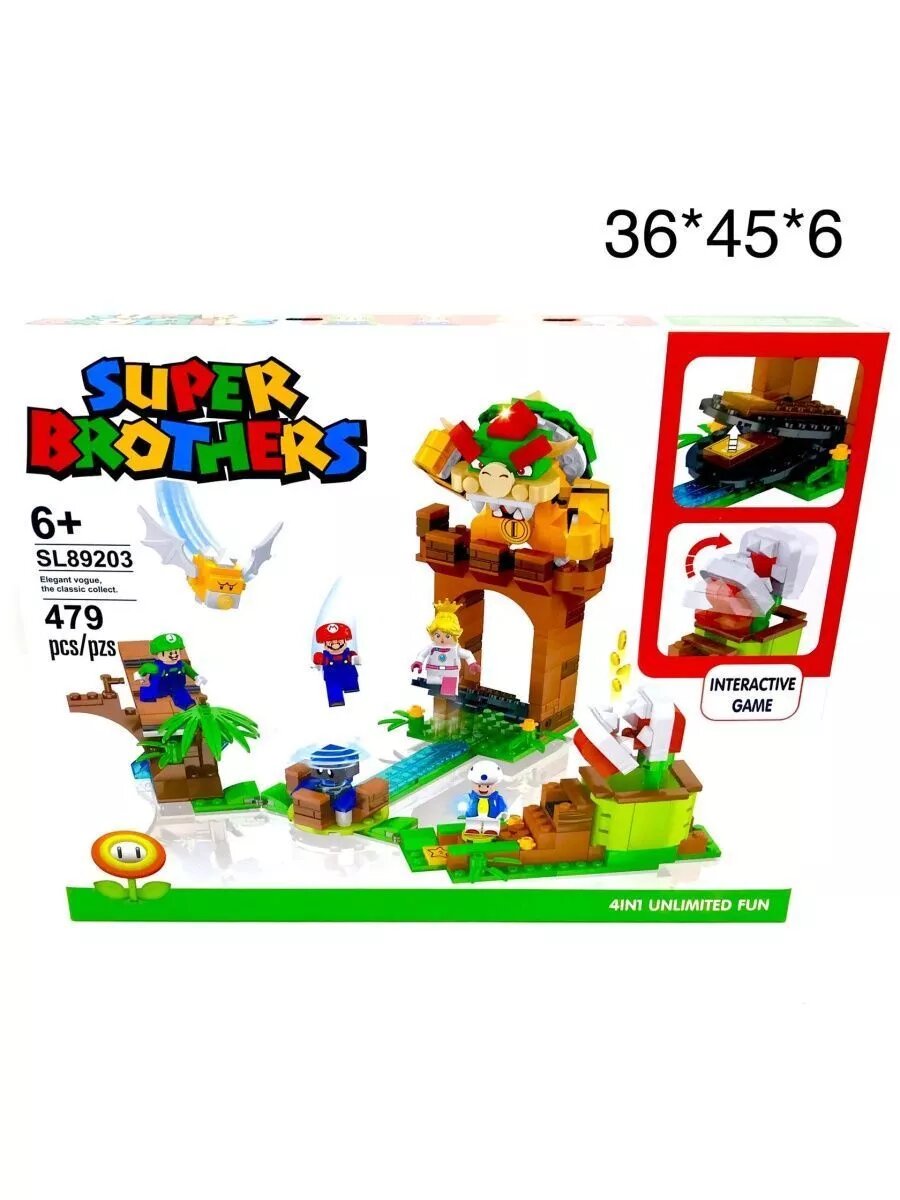 Конструктор Super Mario Супер Марио Полоса препятствий 479д