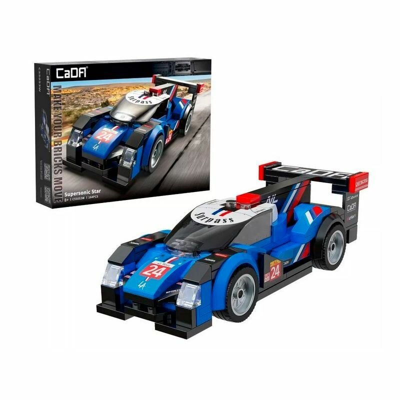 Конструктор CaDA спортивная машинка Supersonic Star 1/24 (164 детали) - C55053W