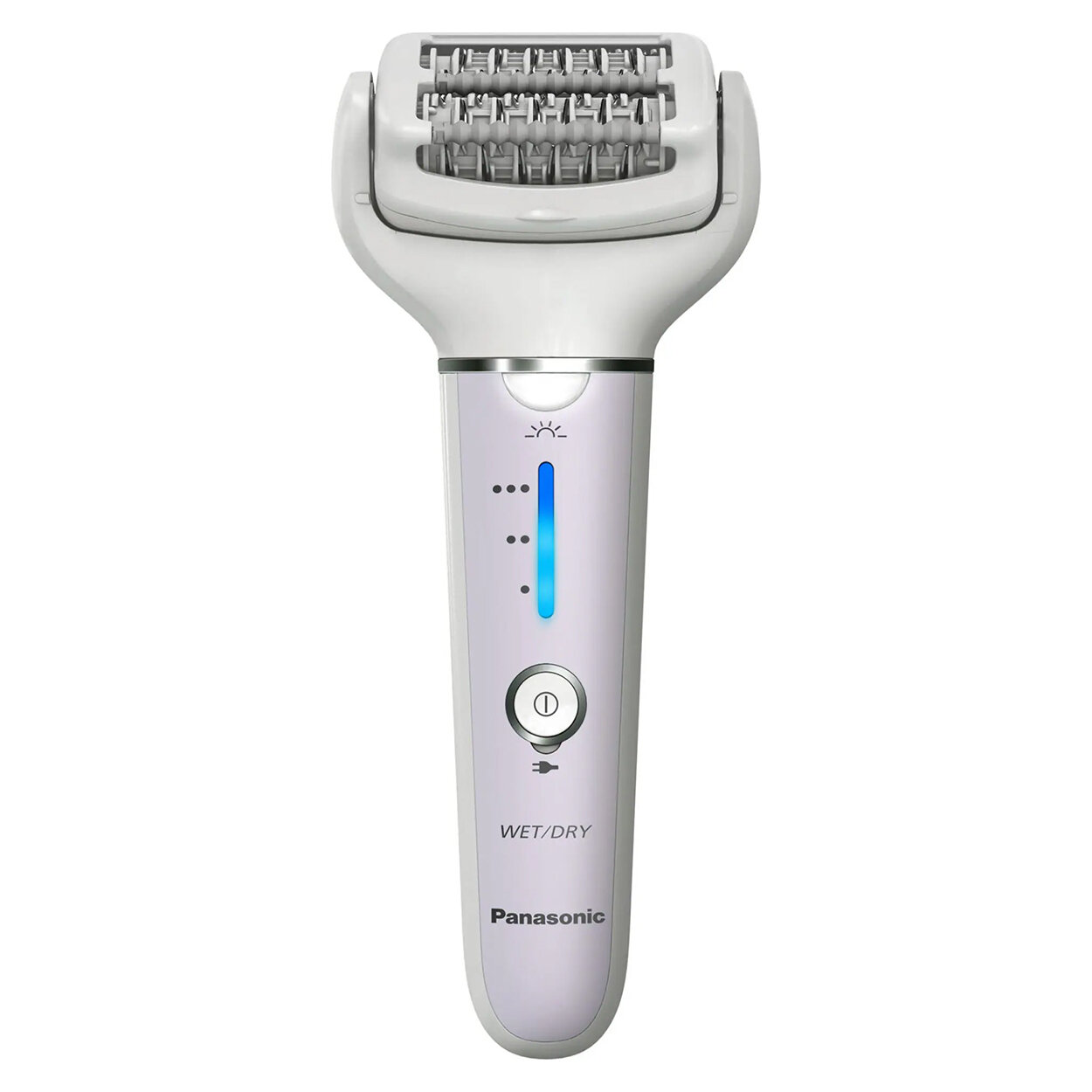 Эпилятор Panasonic ES-EY30-V520, 60 пинцетов, LED подсветка, 3 скорости, белый/фиолетовый