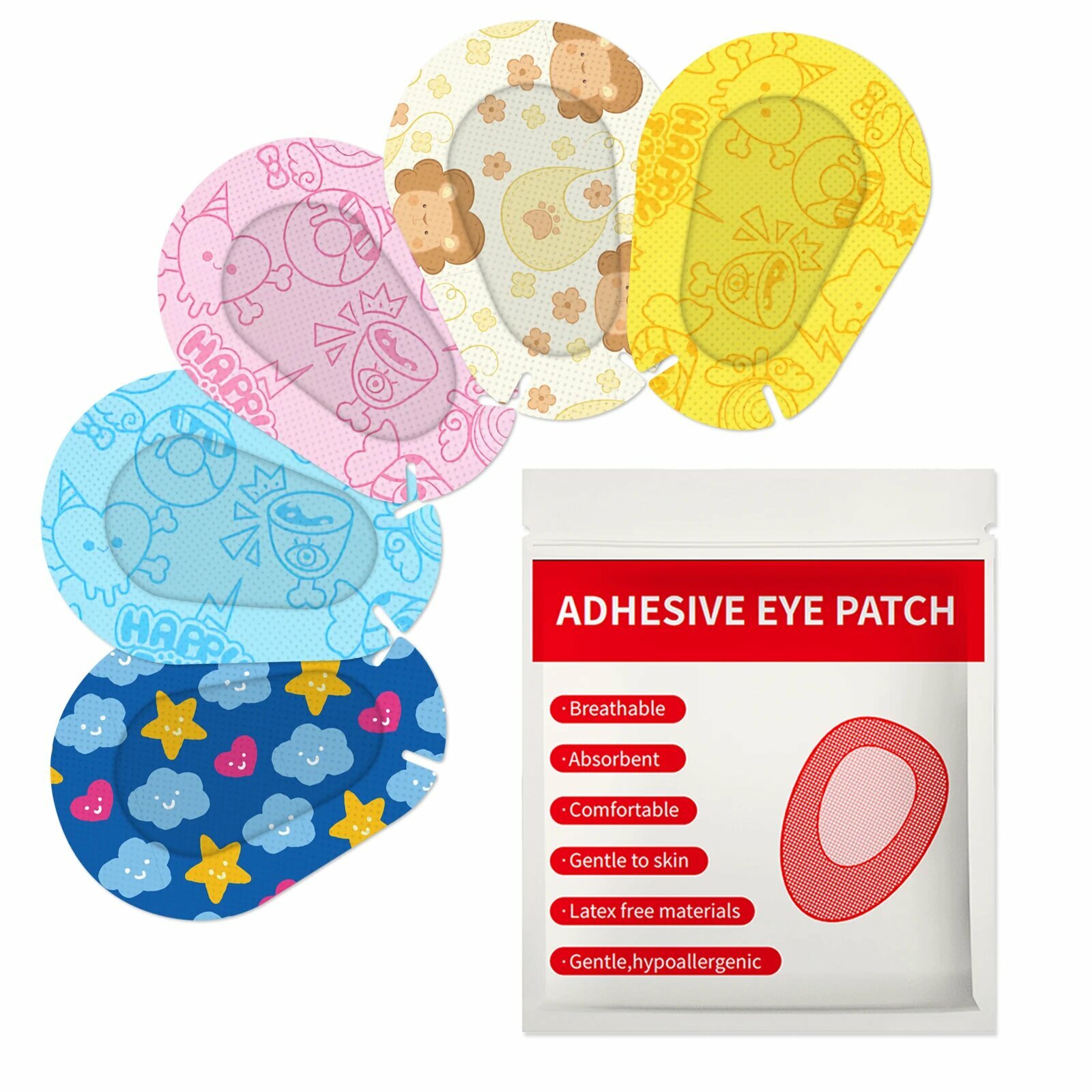 Детские одноразовые повязки на глаза 30/60 шт. 30PCS, 03