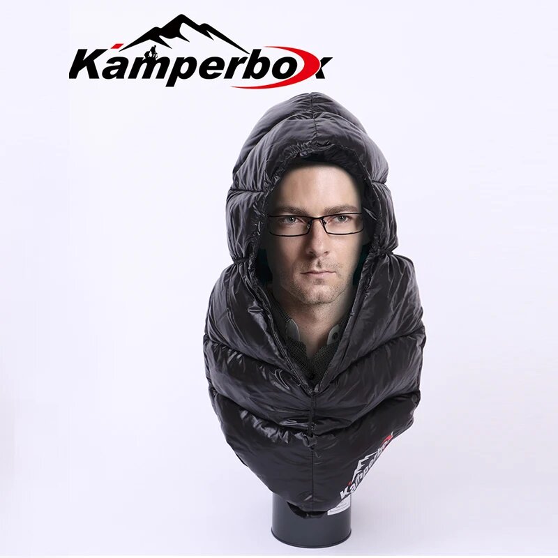 Пуховая балаклава Кампербокс unisex Черный, черный