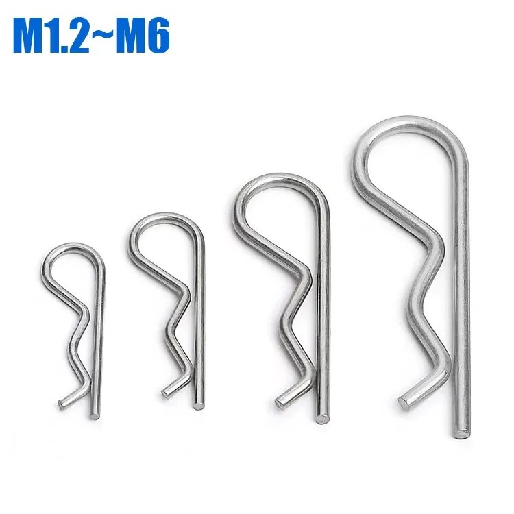 Пружинные штифты R-образные M1.2-M6, M6x120mm