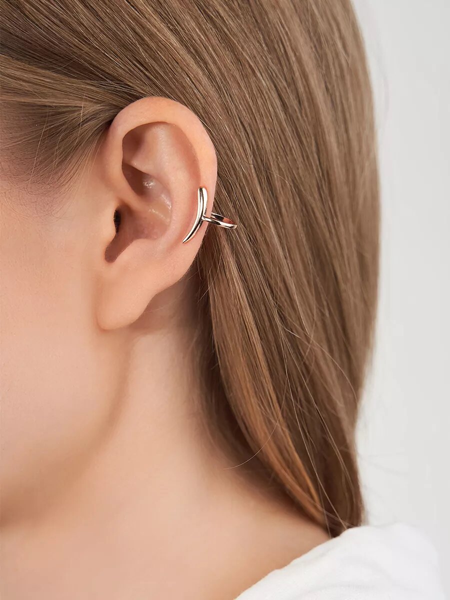 Кафф, серебро, 925 проба, золочение