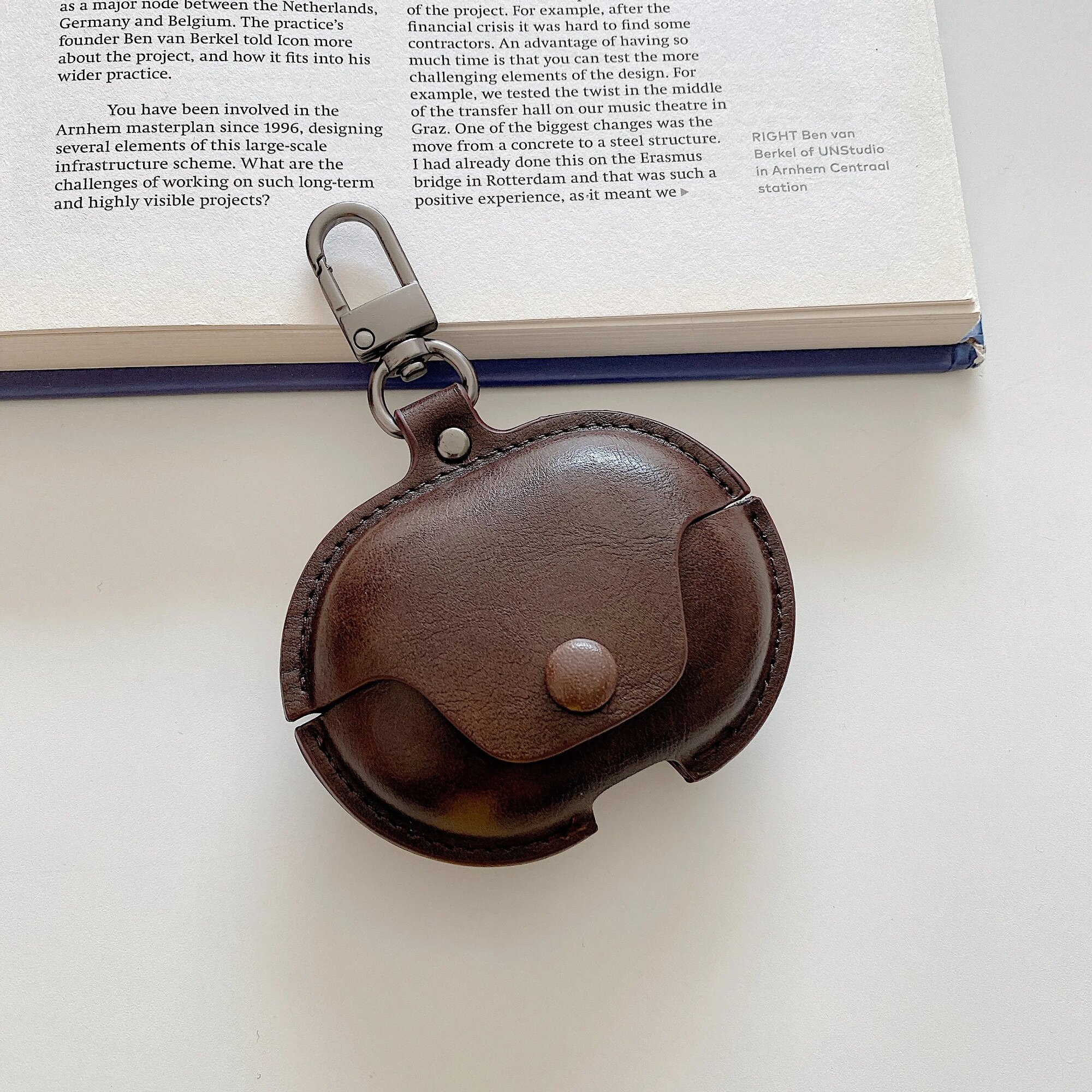 Ретро кожаный чехол для Huawei Freebuds 5i 5 Pro2 SE2 FreeBuds 5i, Coffee