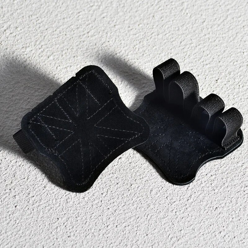 Перчатки для тяжелой атлетики Cowhide, черные