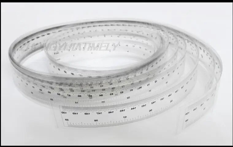 Гибкая прозрачная линейка ZHONGYIJIATIMELY 0,1 мм L 100CM