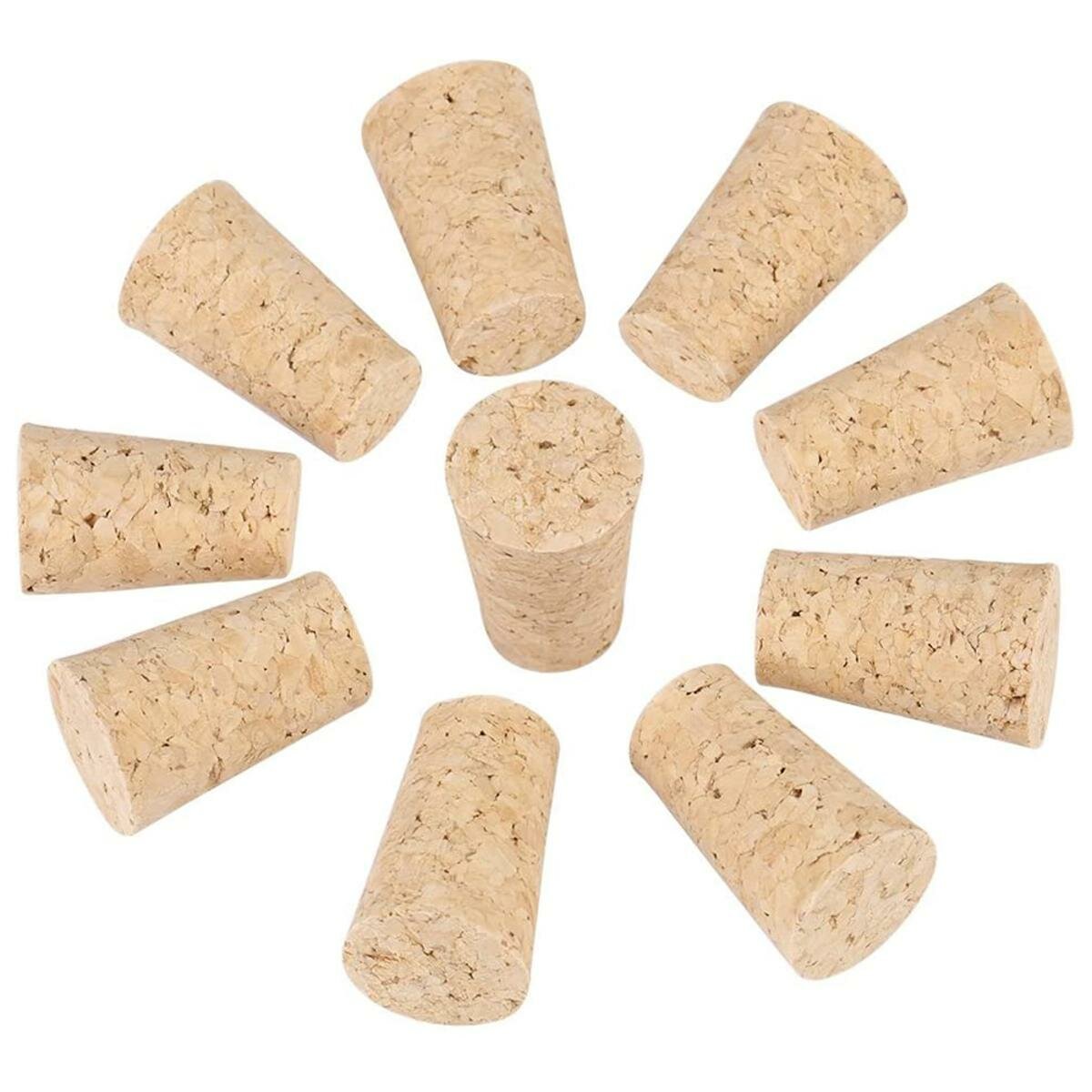 10 шт. Премиум натуральные пробки, пробки для деревянных изделий, замена для цвета: пробка