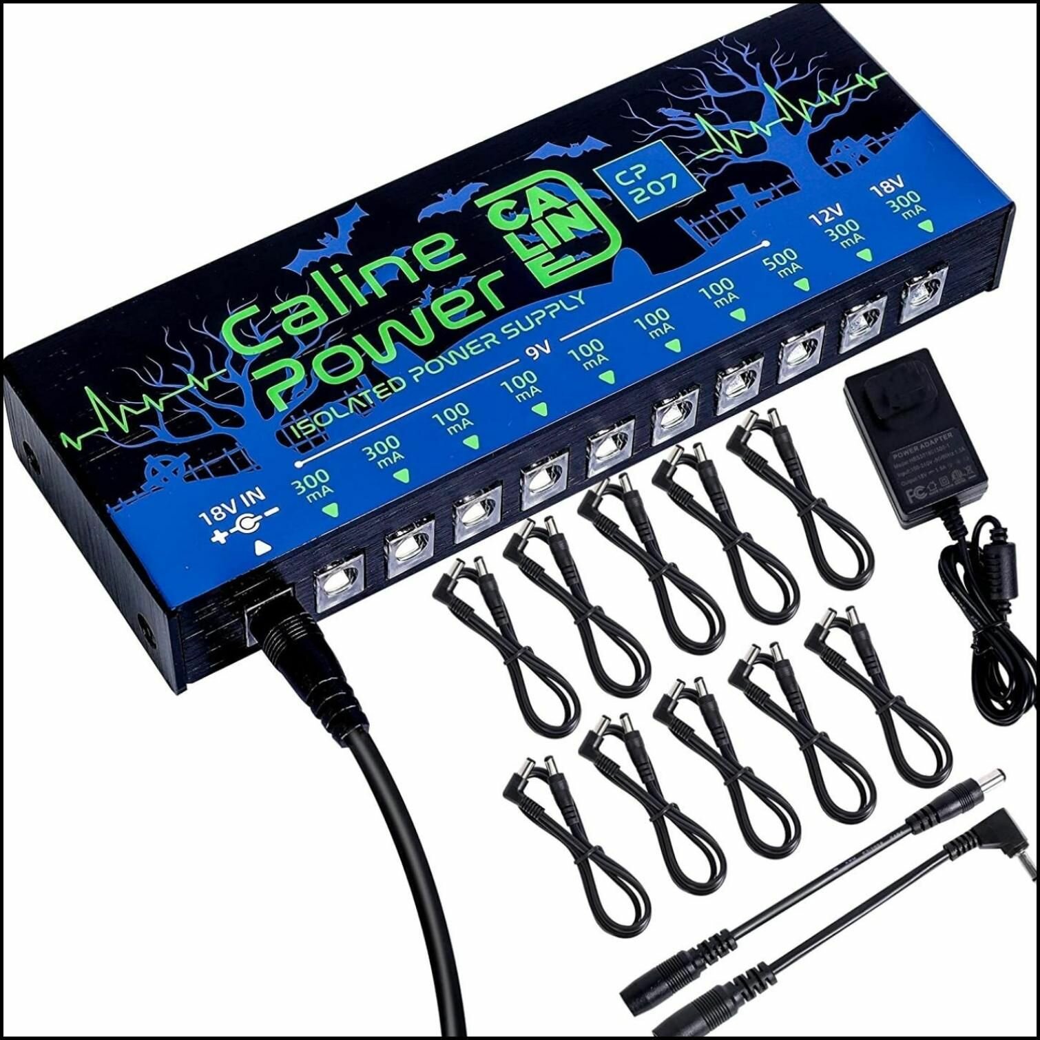 Блок питания для педалей гитарных эффектов Caline CP-207 Multi-Output Power Supply