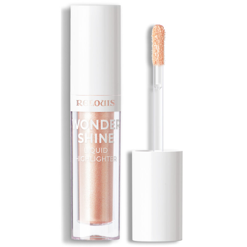 Relouis Wonder Shine хайлайтер жидкий тон 02 prosecco rose натуральный бежево-розовый оттенок