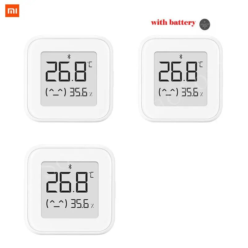 Xiaomi Mijia Bluetooth термометр гигрометр с чернильным экраном 3pcs