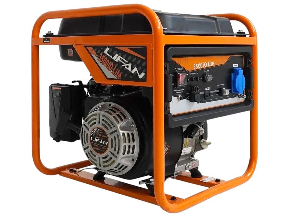 Бензиновый генератор инверторный Lifan 3500iO Lite (3 кВт, ручной запуск)