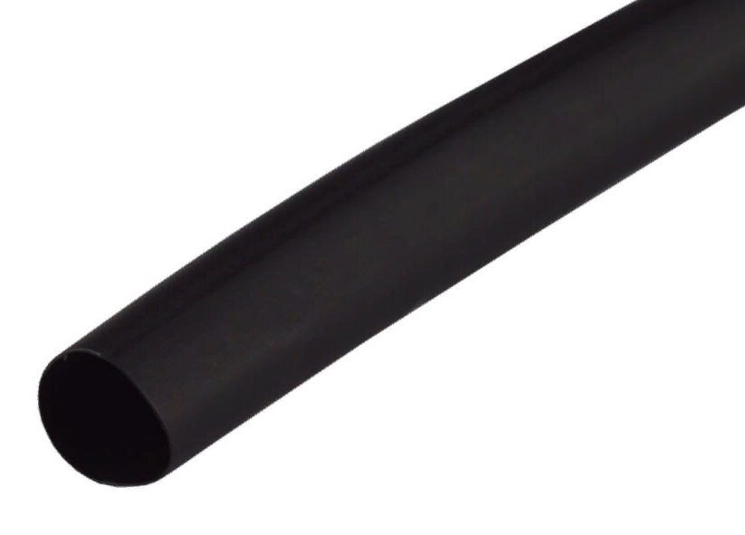 Кембрик термоусадочный клеевая 33.0 / 8.0мм 4:1 1м термоусадка черная КВТ 59678