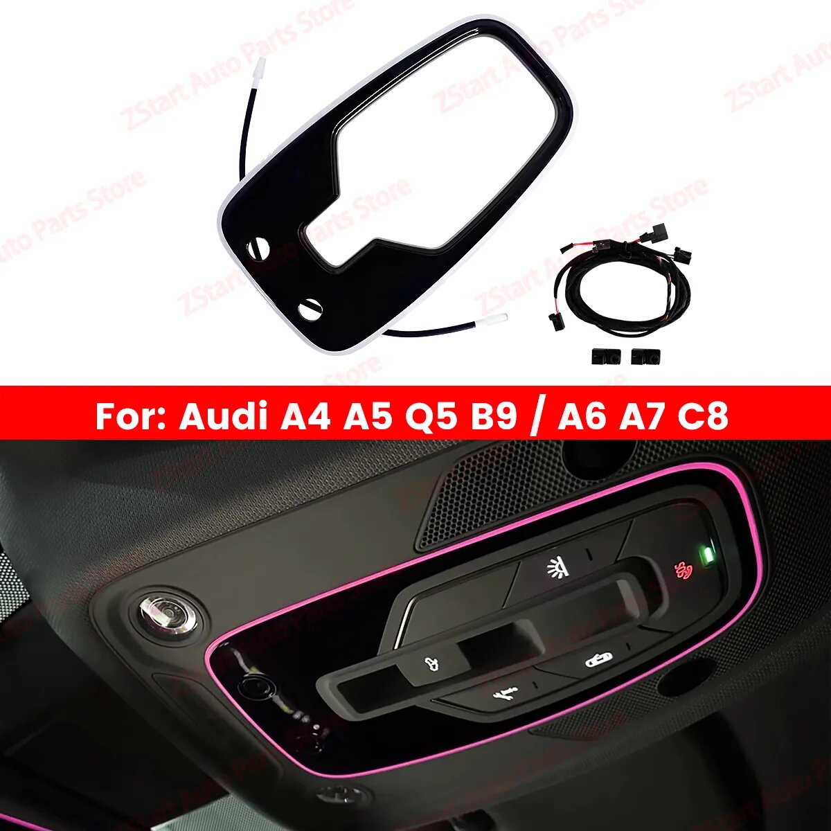 32-цветный светодиодный светильник для чтения Audi, окружающий свет A4 A5 Q5 B9 A6, оригинальный светильник, декоративная лампа, обновление, ремонт на крышу автомобиля, RGB A4 A5 B9