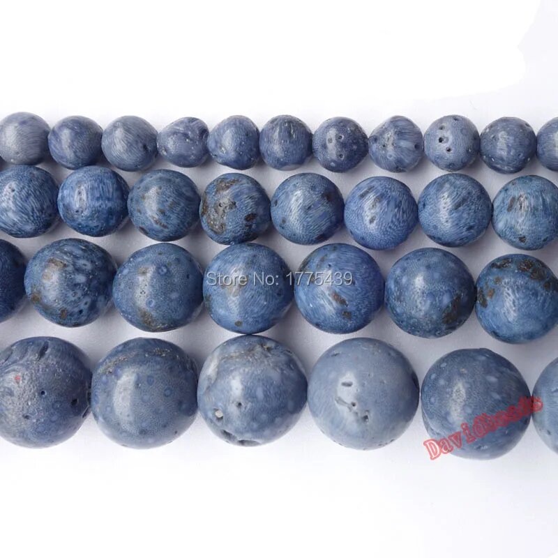 Бусины из синего коралла MOON BEADS 6 8 10 мм 8mm 48pcs 1lot
