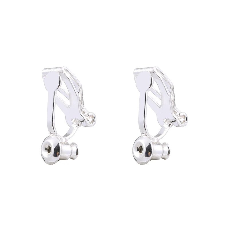 Серебряные зажимы для ушей UNNAIER J13-Silver-2PC