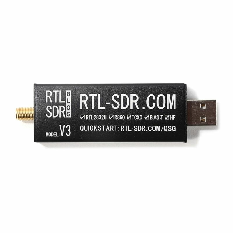 (1 шт.) RTL SDR Blog V3 (черный, только приемник)