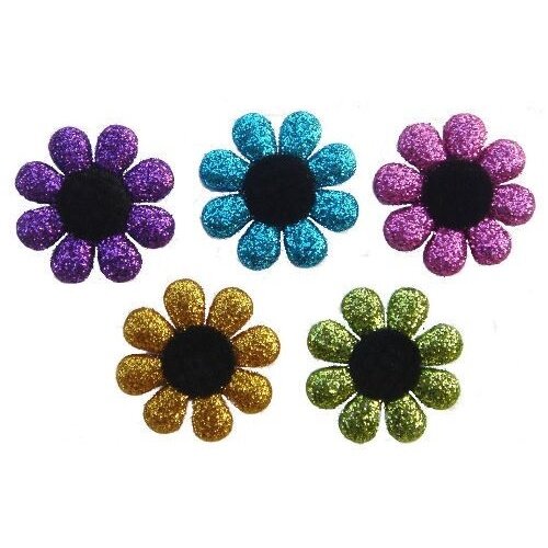 Пуговицы Dress It Up "Веселые цветы" декоративные, пластик