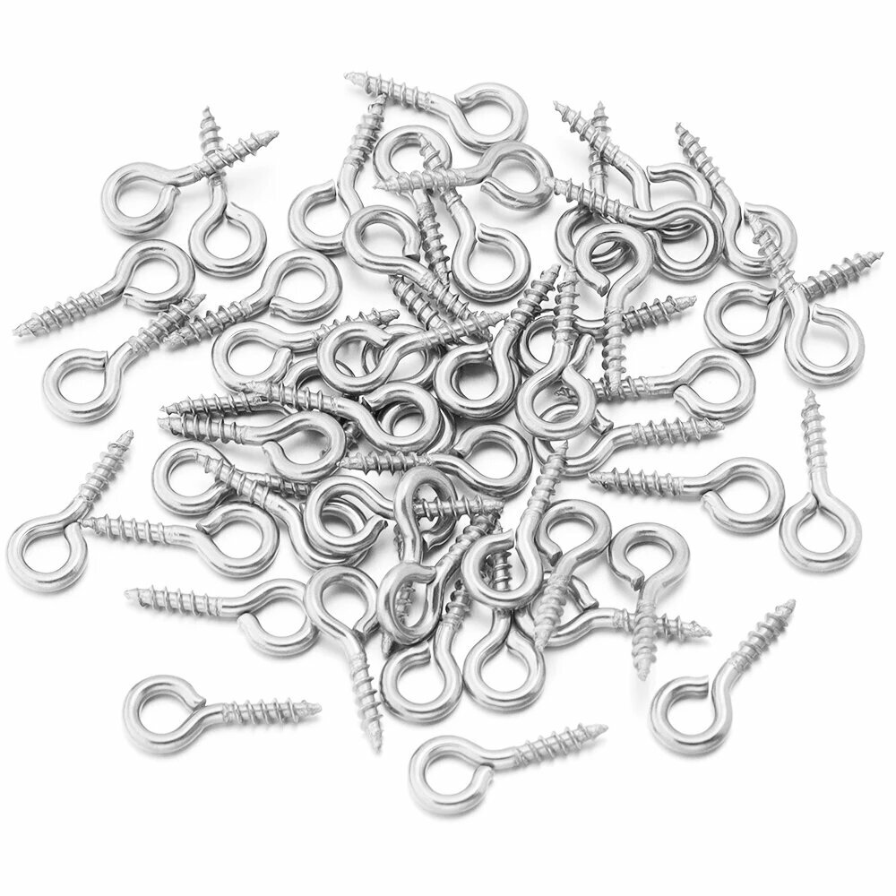 Мини-штифты для бижутерии из нержавеющей стали 20/50 шт. 4X8mm, Steel 50pcs