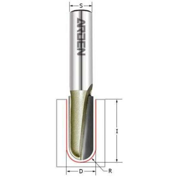 Фреза пальчиковая с верхн. подшипником R=8 D=16x50x105 S=8 ARDEN 219838
