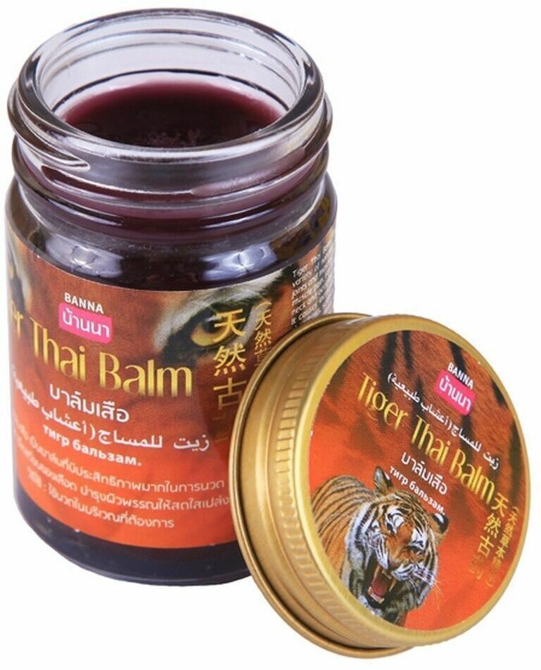 Banna Тайский тигровый разогревающий бальзам от различных болей Tiger Thai Balm, 50 мл.