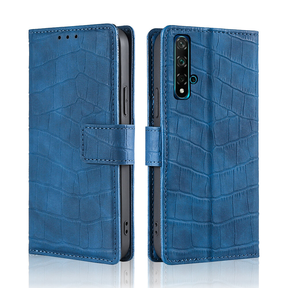 Чехол-книжка на Хонор 20 противоударный с защитой камеры/ для Honor 20,(синий)