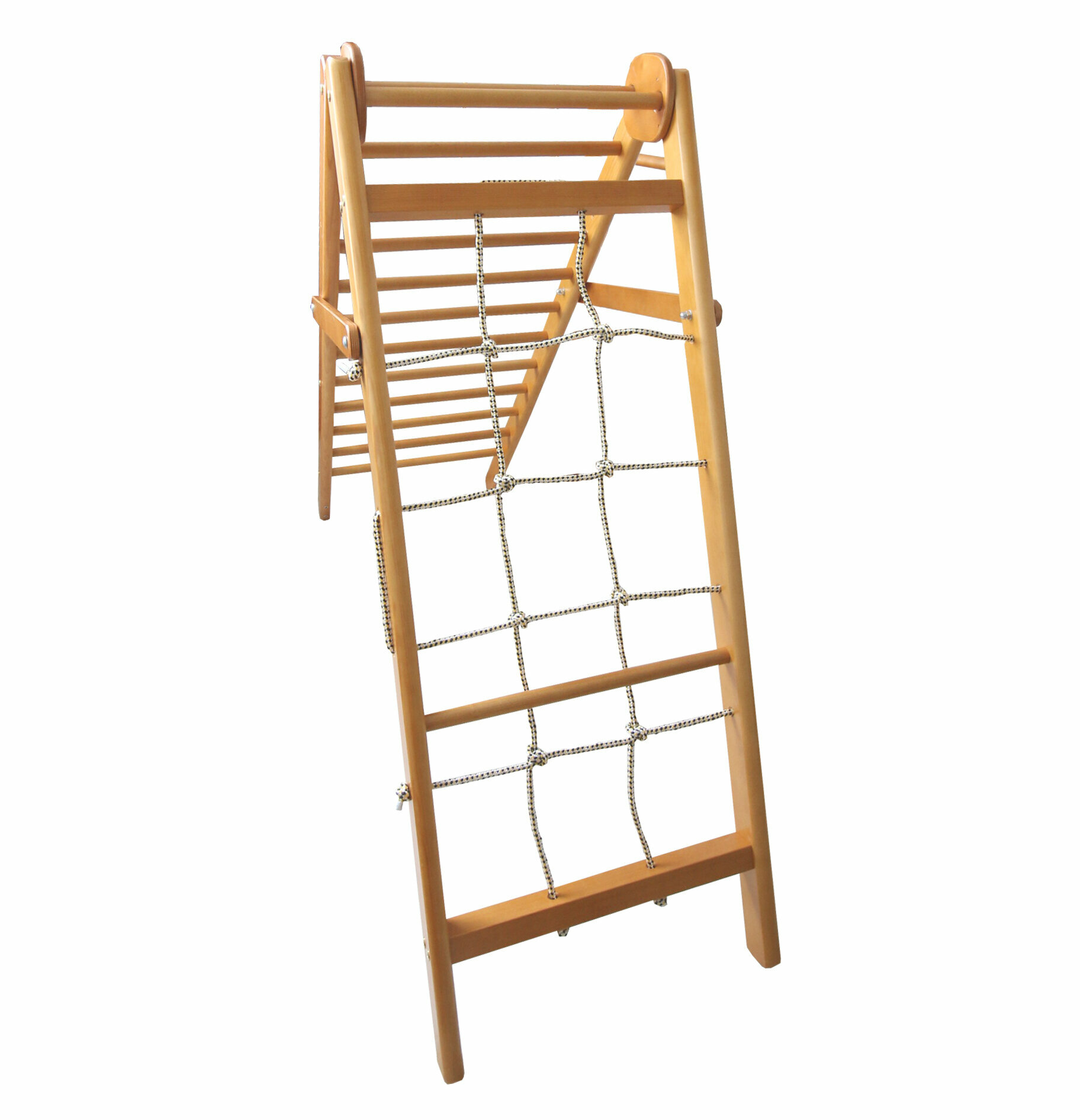 Лестница-сетка угловая Kampfer Corner № 1, натуральный, многофункциональная, 150 x 55 x 150 см