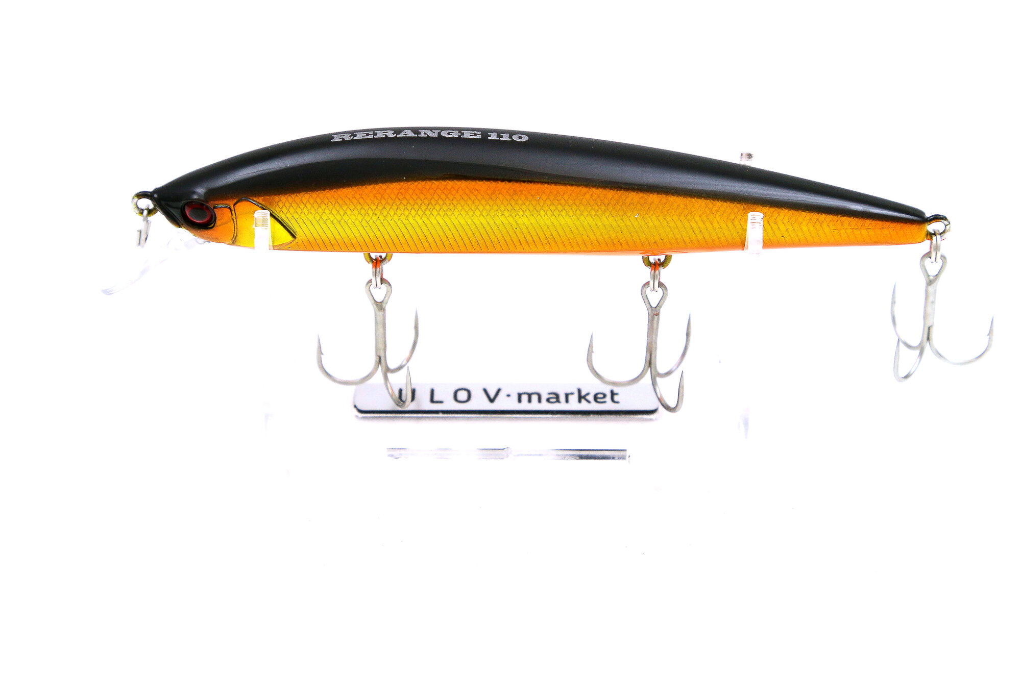 Воблер JACKALL Rerange Minnow 110SP 16.0г Загл. до 1.5м #Double clutch gold&black