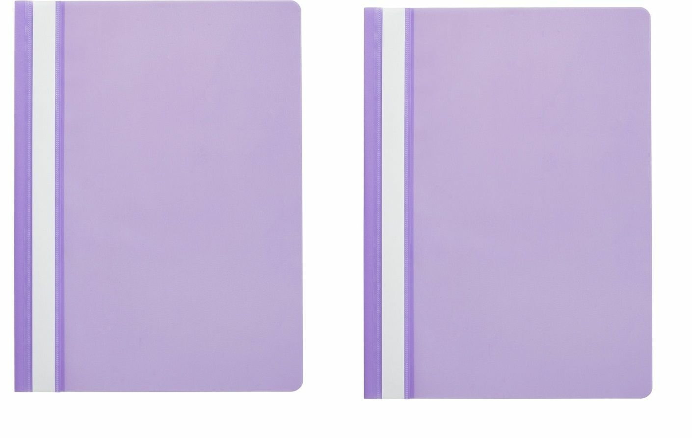 Attache Economy Папка-скоросшиватель пластиковый, A4, 100/110, фиолетовая, 10 шт в упаковке, 2 уп/