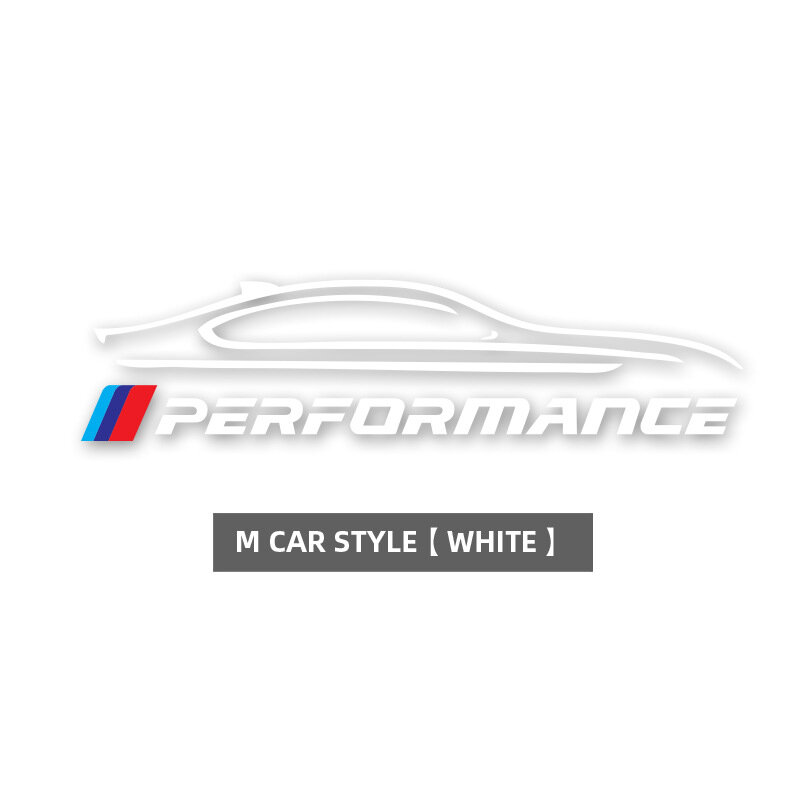 Наклейка General Motors Racing Road Nurburgring Performance, для BMW F30/F32, белая