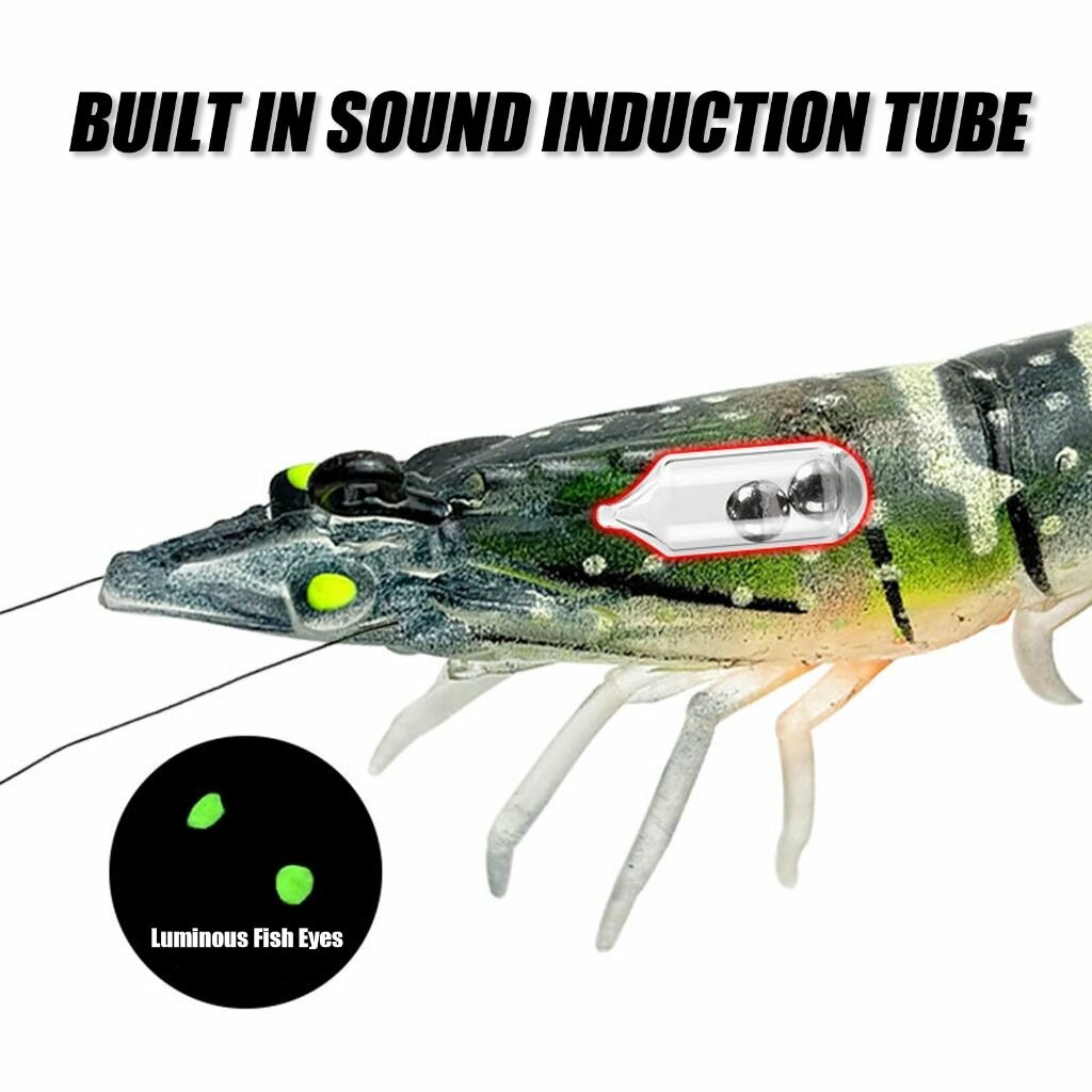 Приманка Луя, Имитация большой креветки мягкая приманка-5-11г, 1 шт.