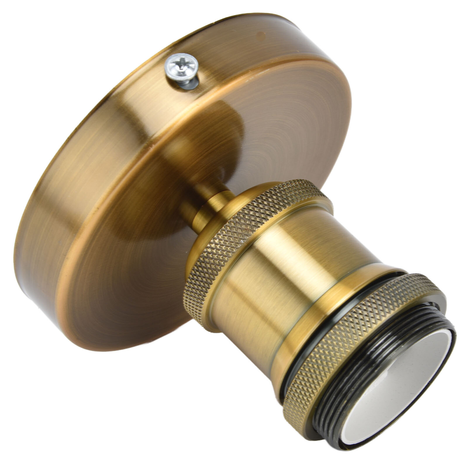 Винтажный цоколь для лампы E26 E27, потолочный держатель лампы с аксессуарами для кухни, спальни, гостиной, 100‑240 В, античное золото